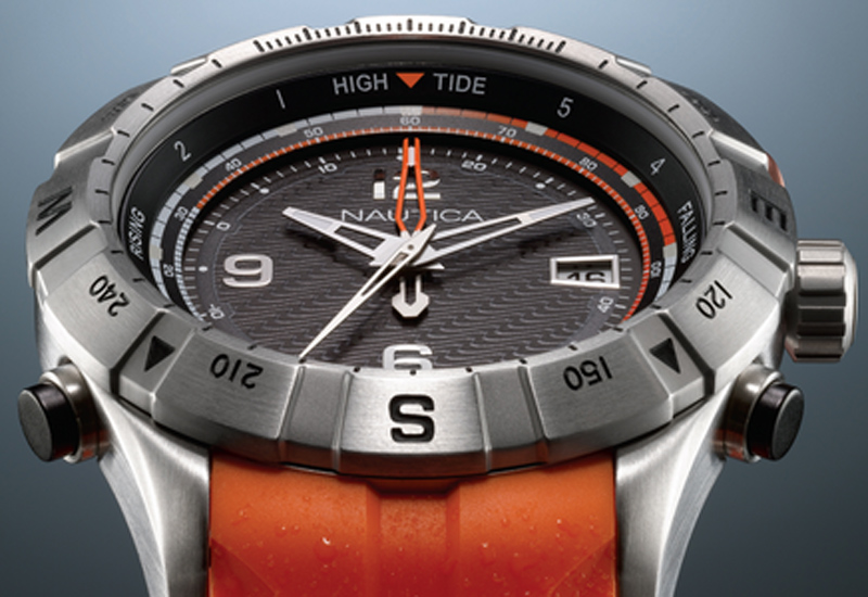 Product: Nautica's NST 550 Tide Temp Compass Watch