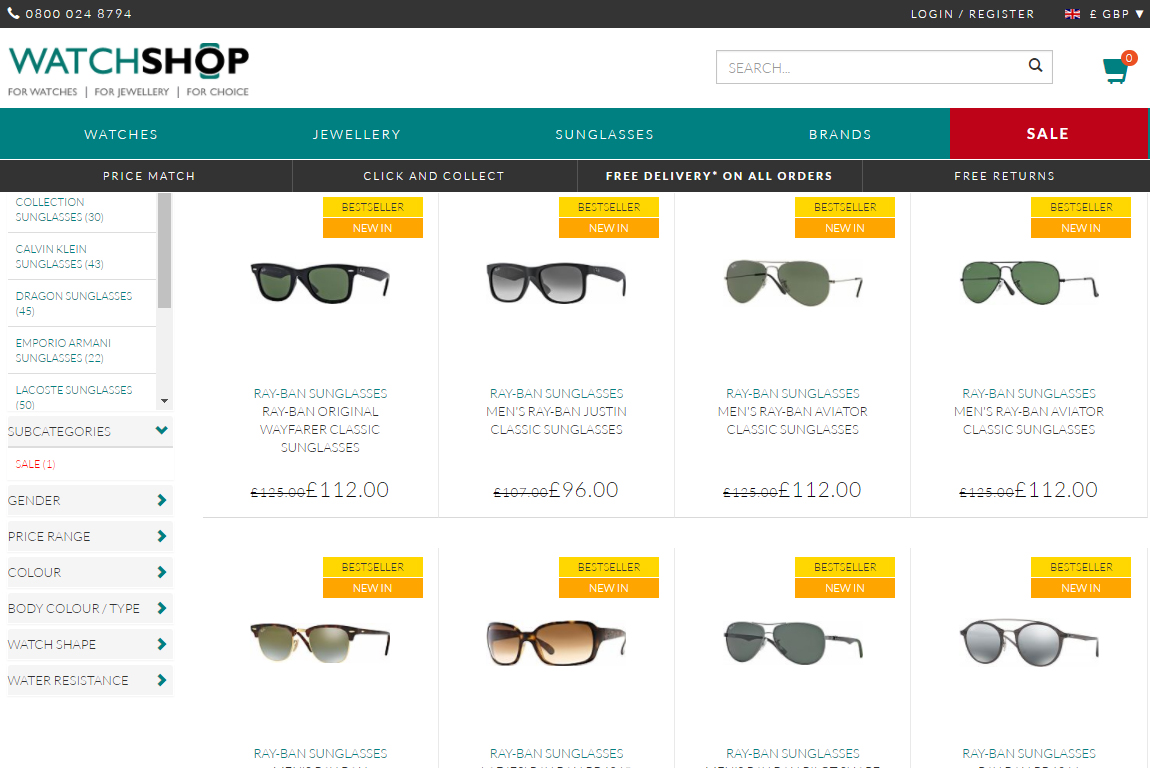 WatchShop.com Shifts Into Sunglasses