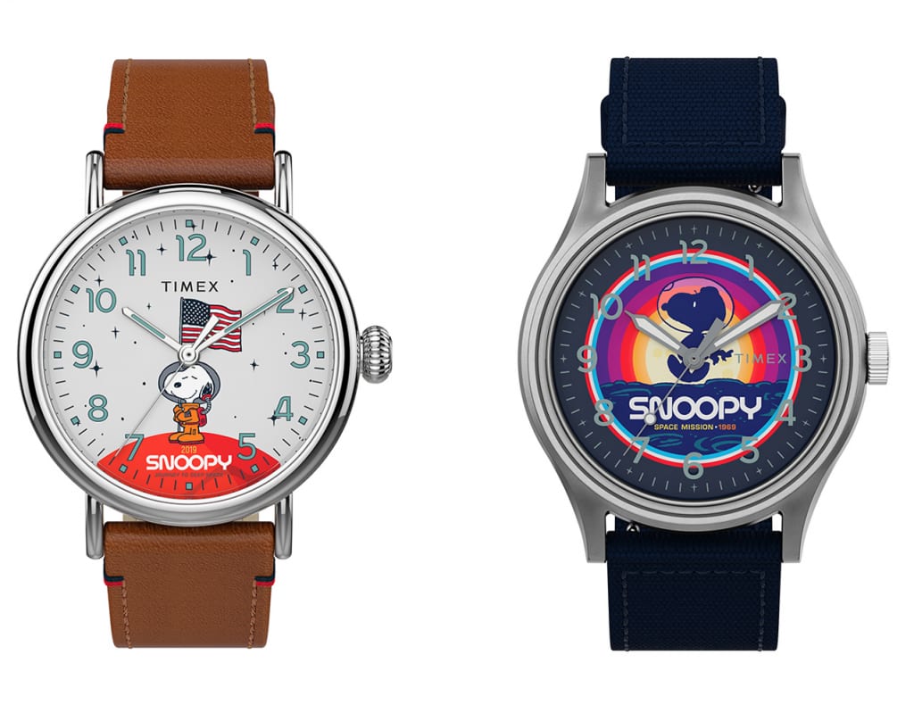 Snoopy Appears On Timex Moon Watch Collection To Celebrate 1969 Apollo ...