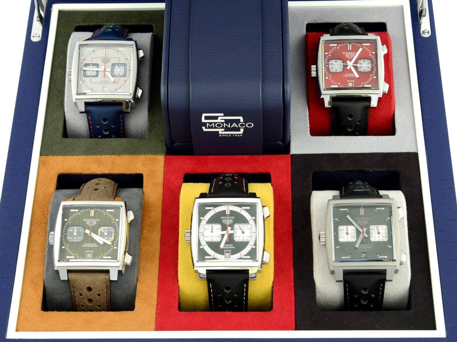 Full Set Of 50th Anniversary TAG Heuer Monaco Watches Appears At Auction
