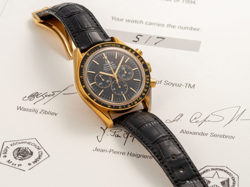 Golden Omega Speedmaster That Spent A Year In Space Appears At Auction