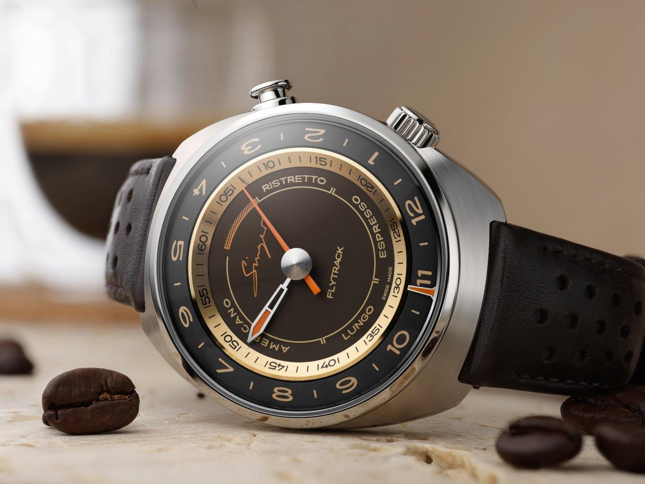 Singer Reimagined Perks Up With Flyback Barista Watch