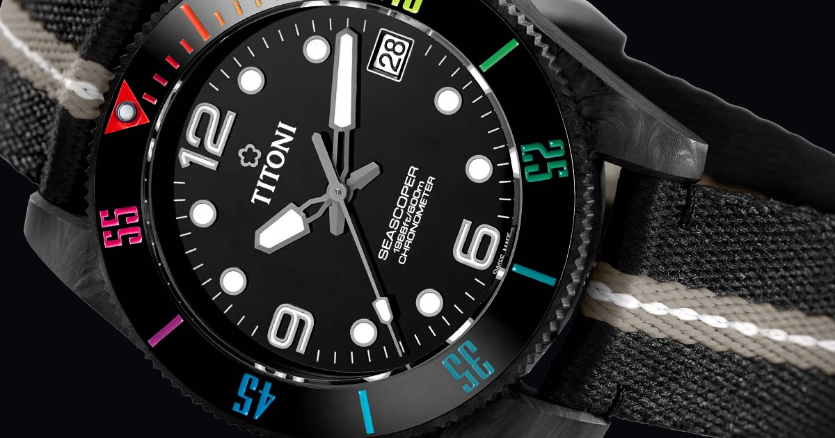 Titoni Dives Deep With Its First-ever Carbon Watch