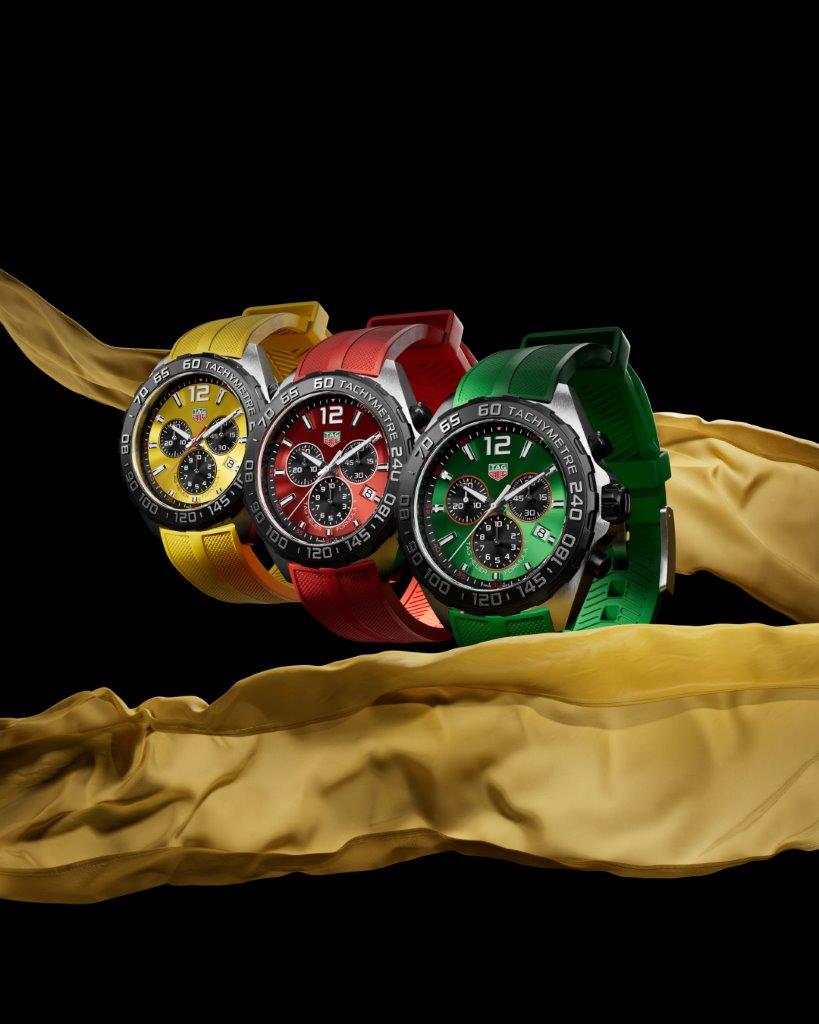 TAG Heuer Creates Colourful Trio Of Formula 1 Watches