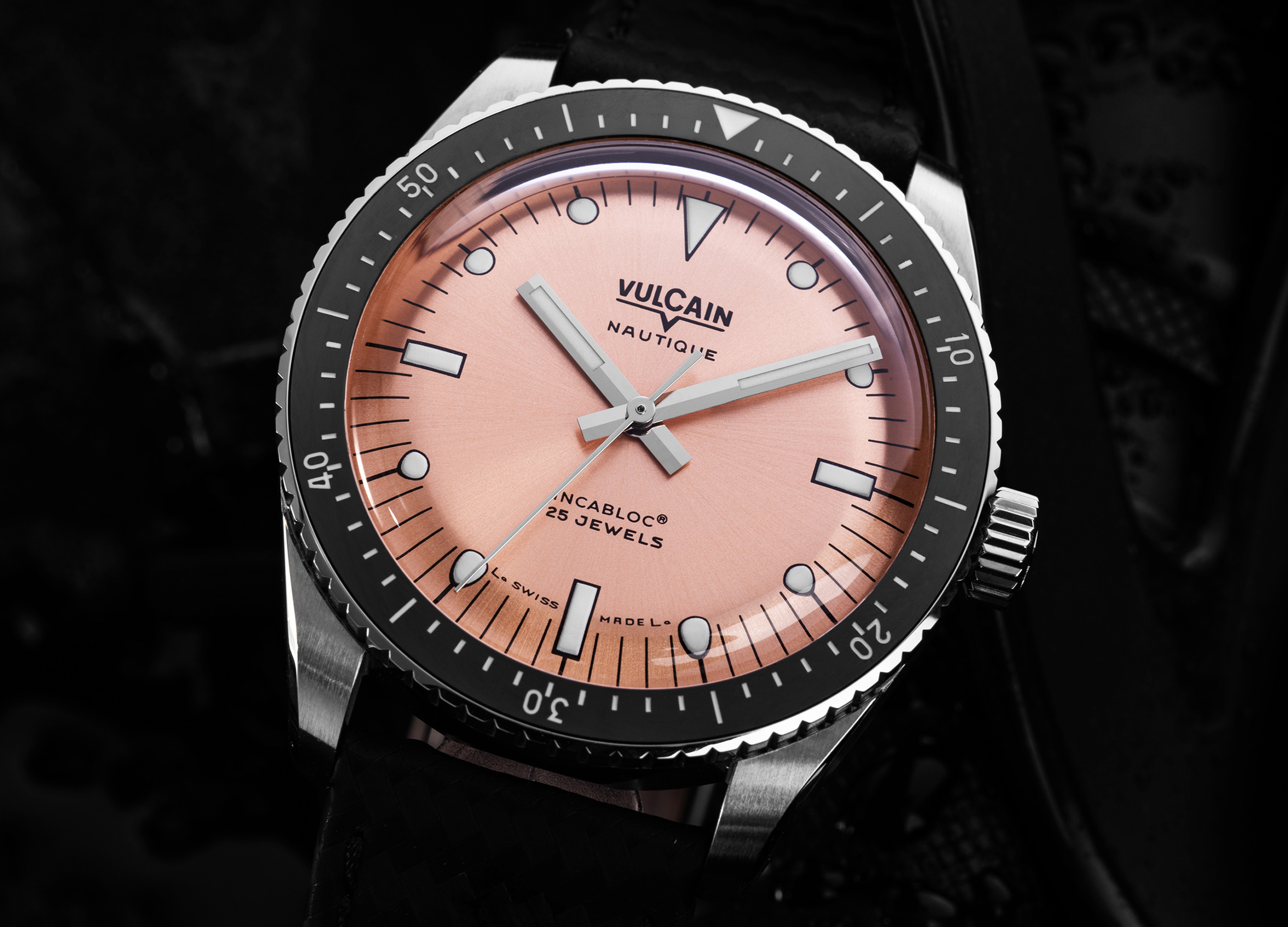 Vulcain Adds Salmon Dial To Its Skindiver Collection