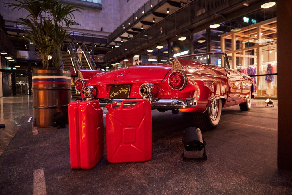 Breitling Top Time Classic Car Promotion Opens In Battersea Power Station
