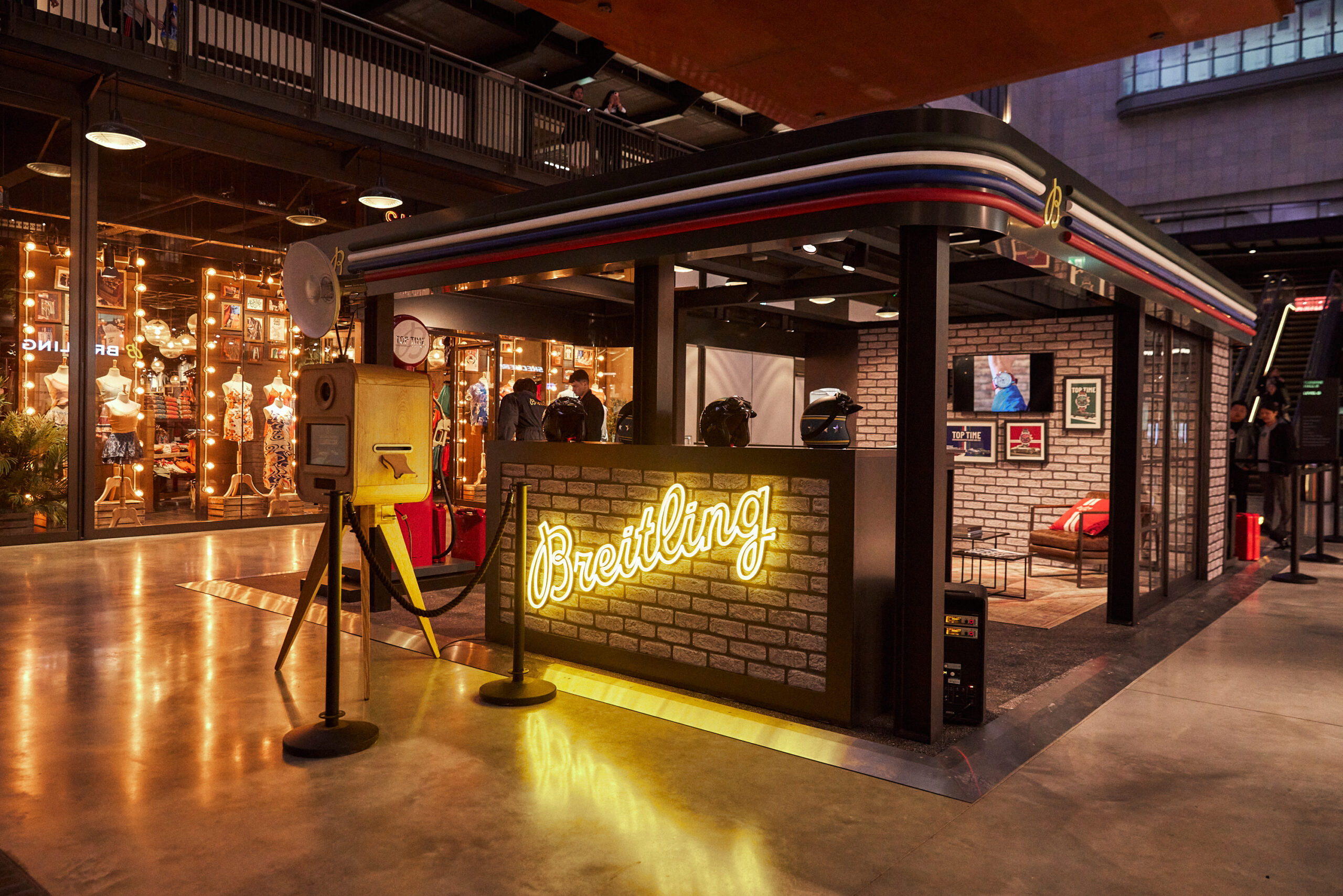 Breitling Top Time Classic Car Promotion Opens In Battersea Power Station