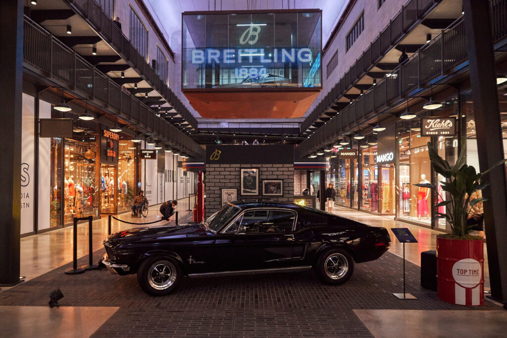 Breitling Top Time Classic Car Promotion Opens In Battersea Power Station
