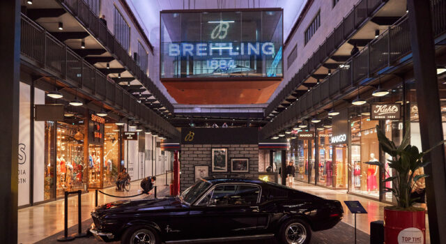 Breitling Top Time Classic Car Promotion Opens In Battersea Power Station