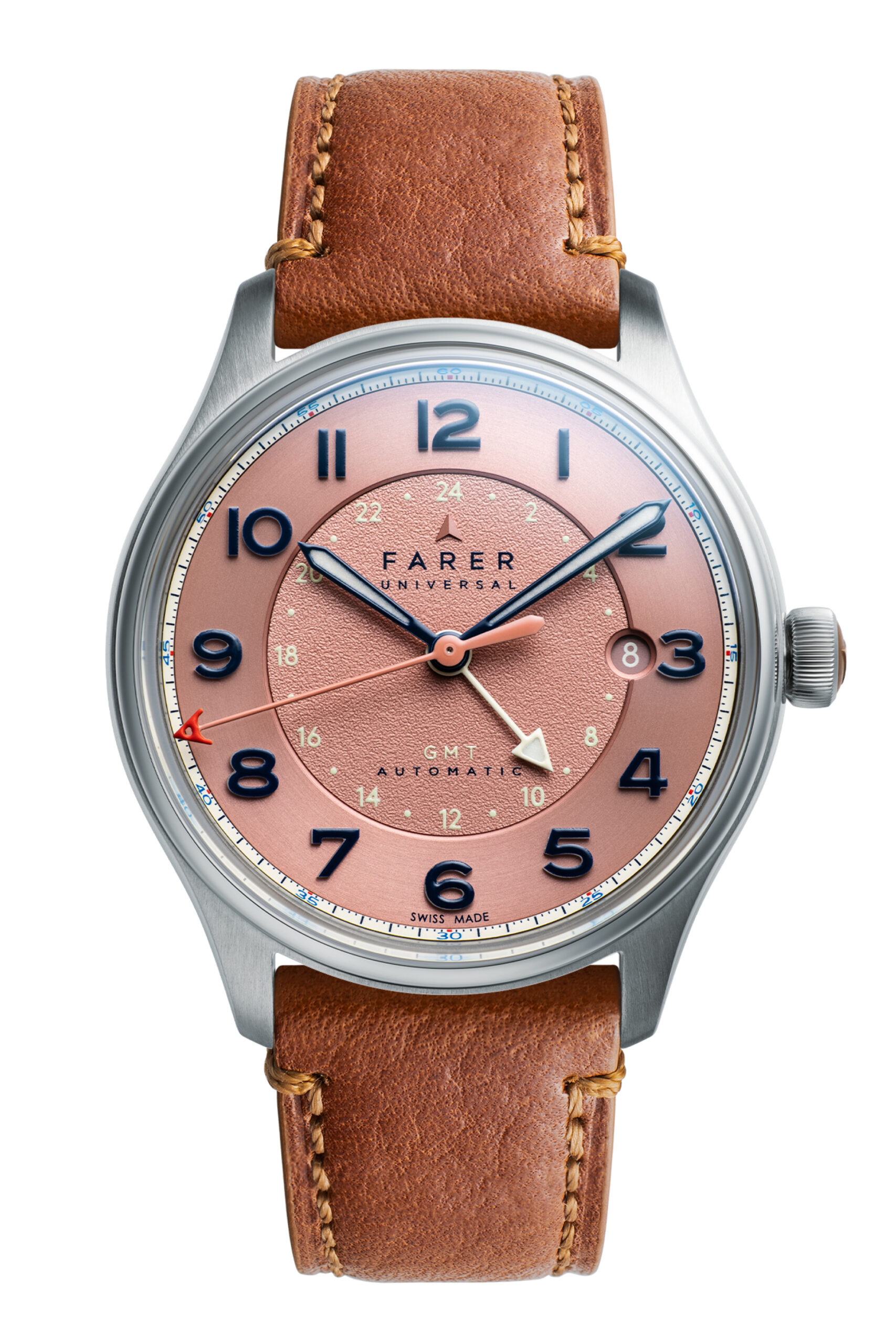 Farer Makes Copper-dialled GMT With Glowing Numerals