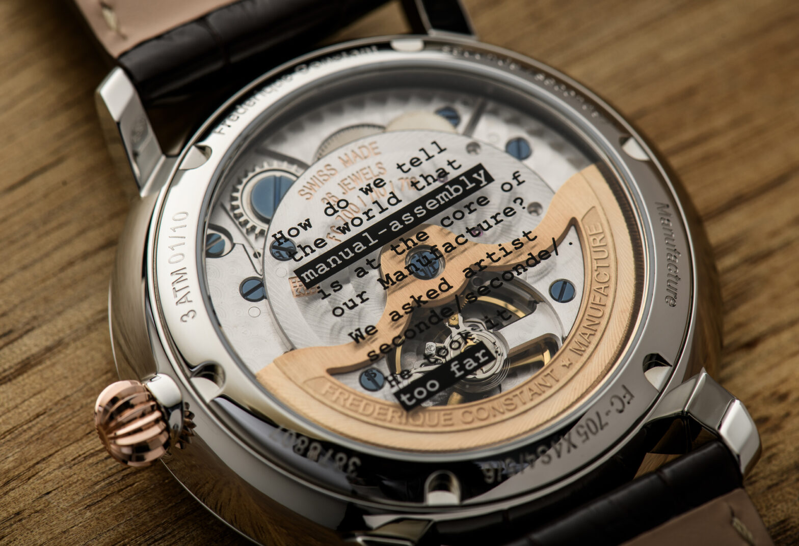 Seconde/seconde Teaches Imperfection To Frederique Constant