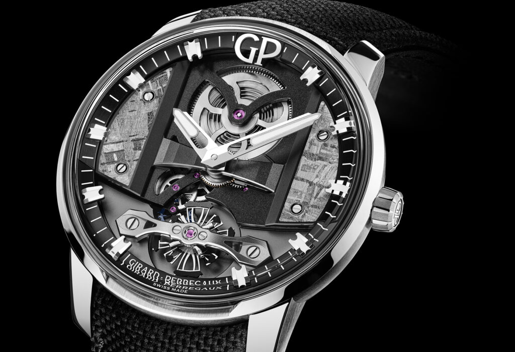 Girard-Perregaux Forges Free Bridge Watch With Meteorite Dial - WATCHPRO