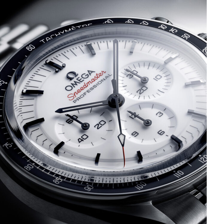 Omega Comes Clean With Glossy White Dialled Speedmaster Moonwatch