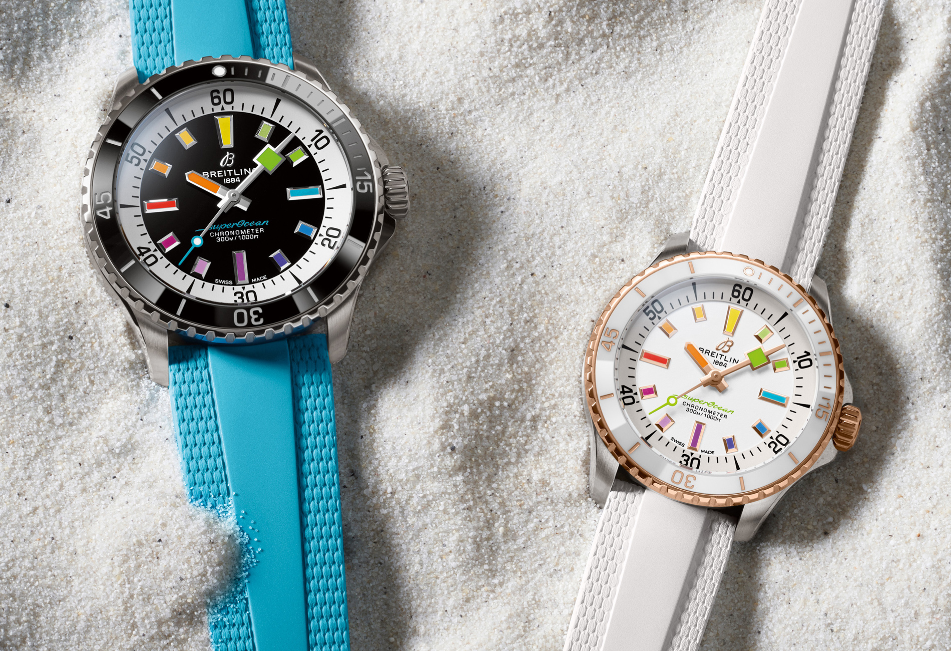 Rainbow-colored Superoceans Return To Breitling Collection
