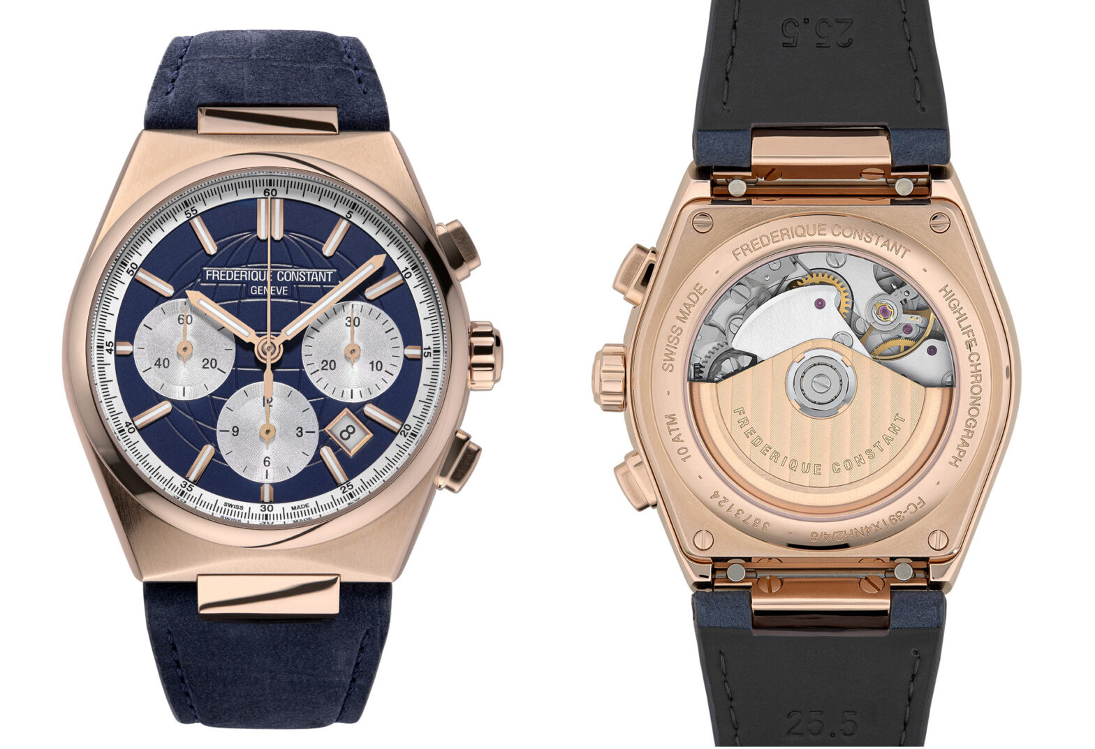 Frederique Constant Expands 41mm Highlife Automatic Chronograph Collection