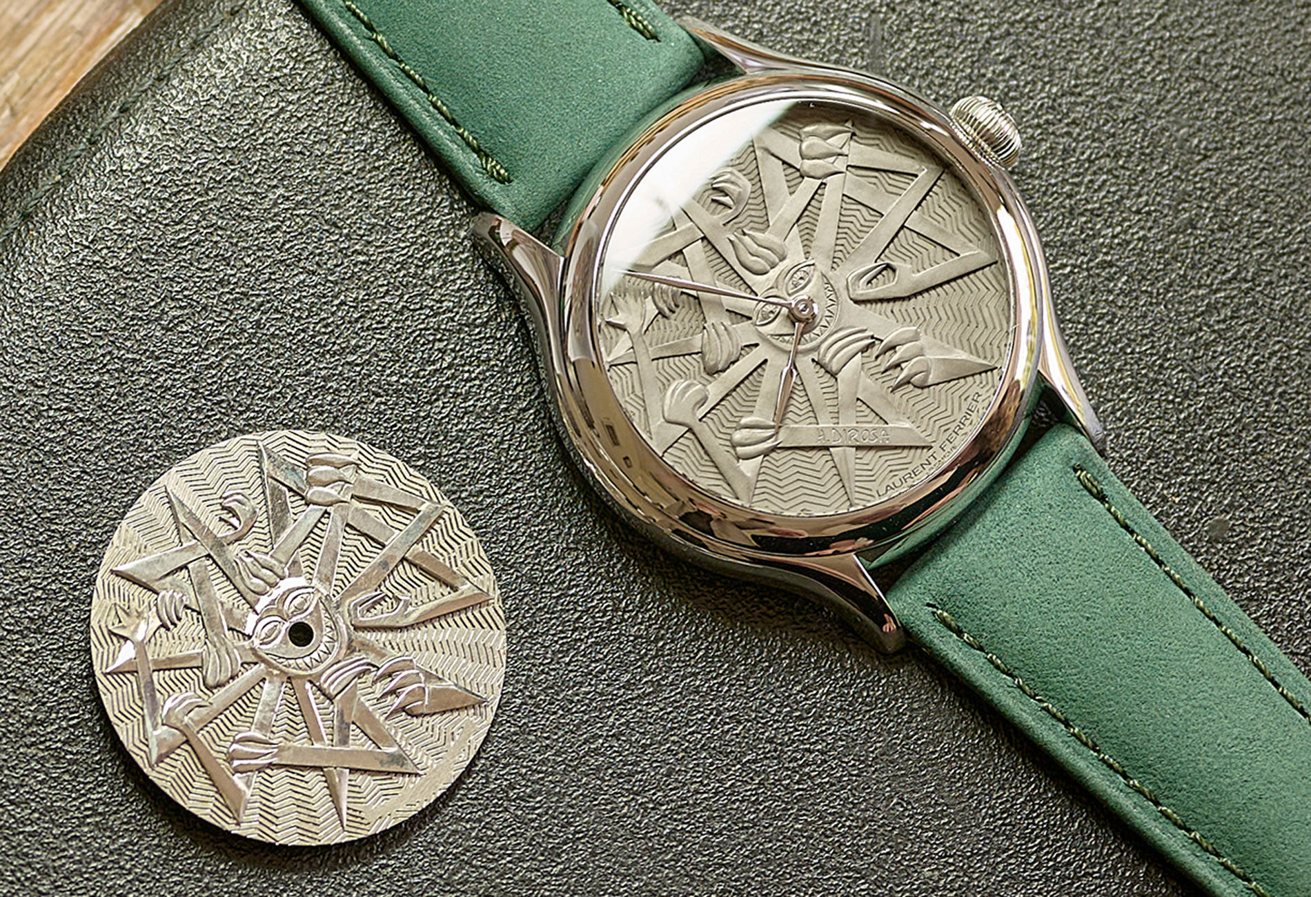 Hervé Di Rosa Designs Hand-engraved Dial For Laurent Ferrier