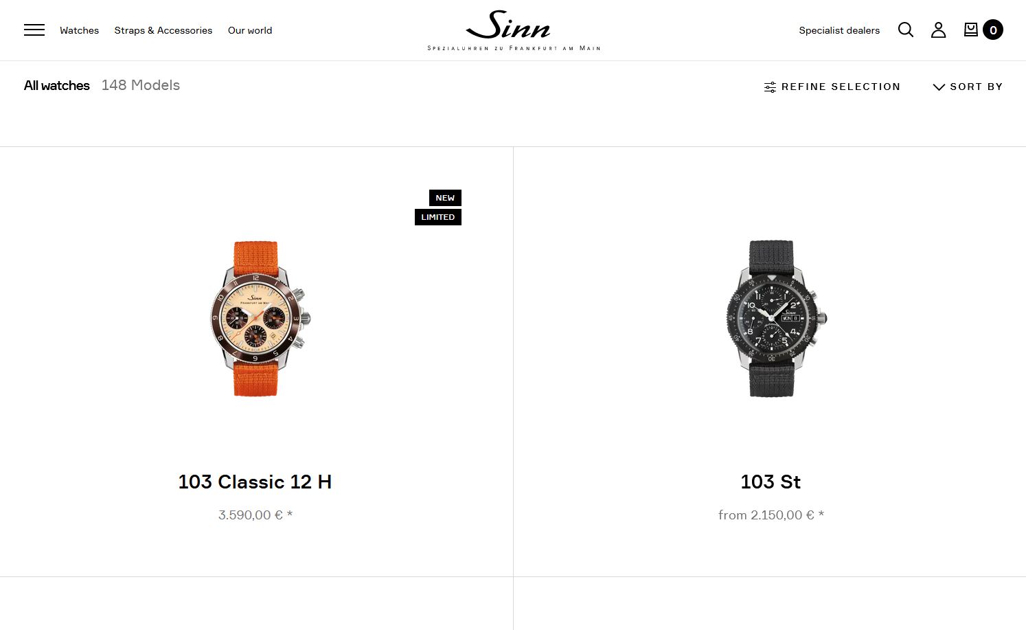 Sinn Simplifies Online Shopping Site With Sophisticated Upgrade