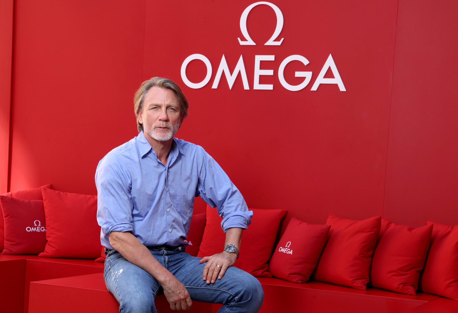 Daniel Craig Teases Black Dialled Omega Seamaster At Olympic Games
