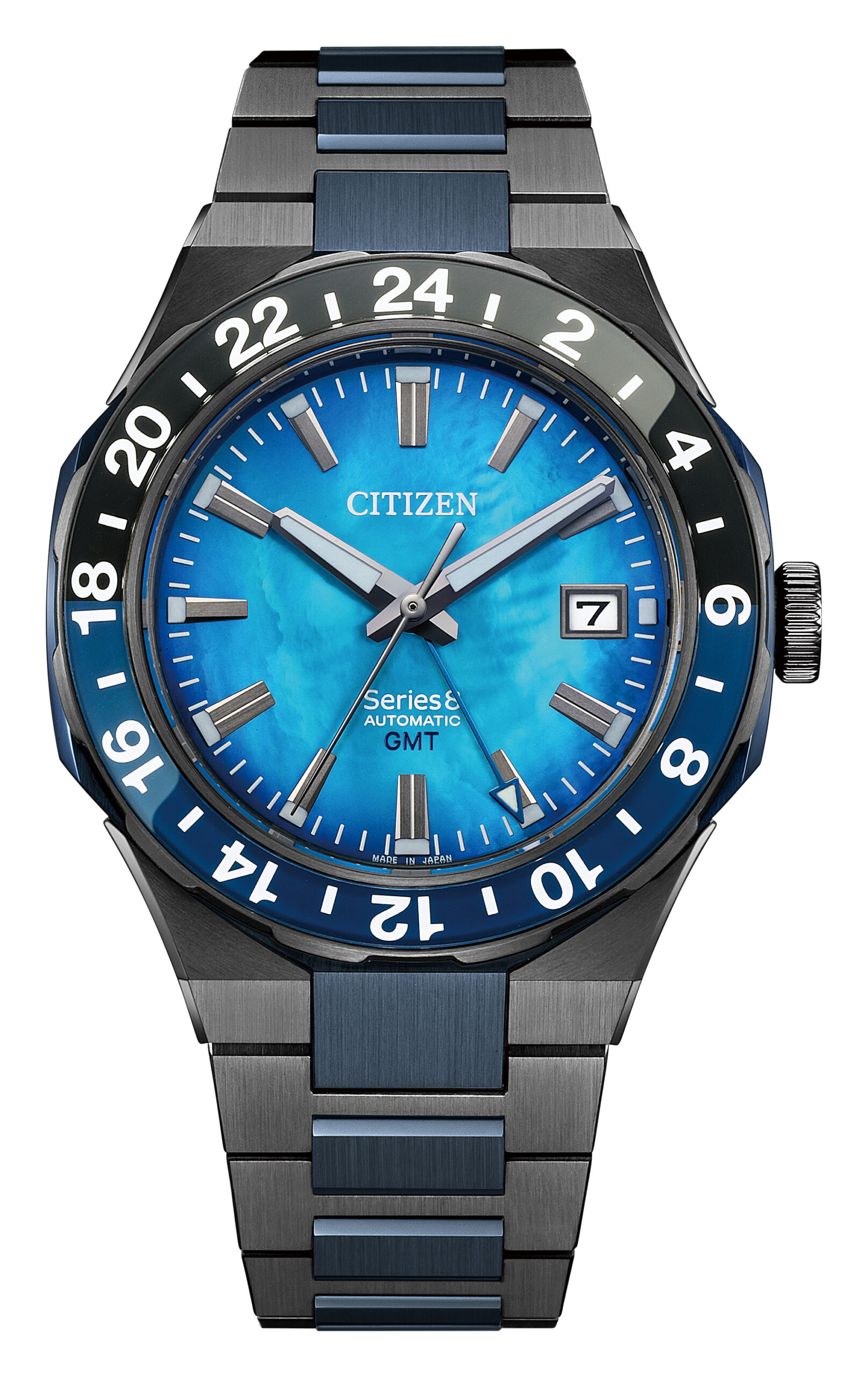 Citizen's Ocean-coloured GMT Docks In Series 8 Automatic Watch Family
