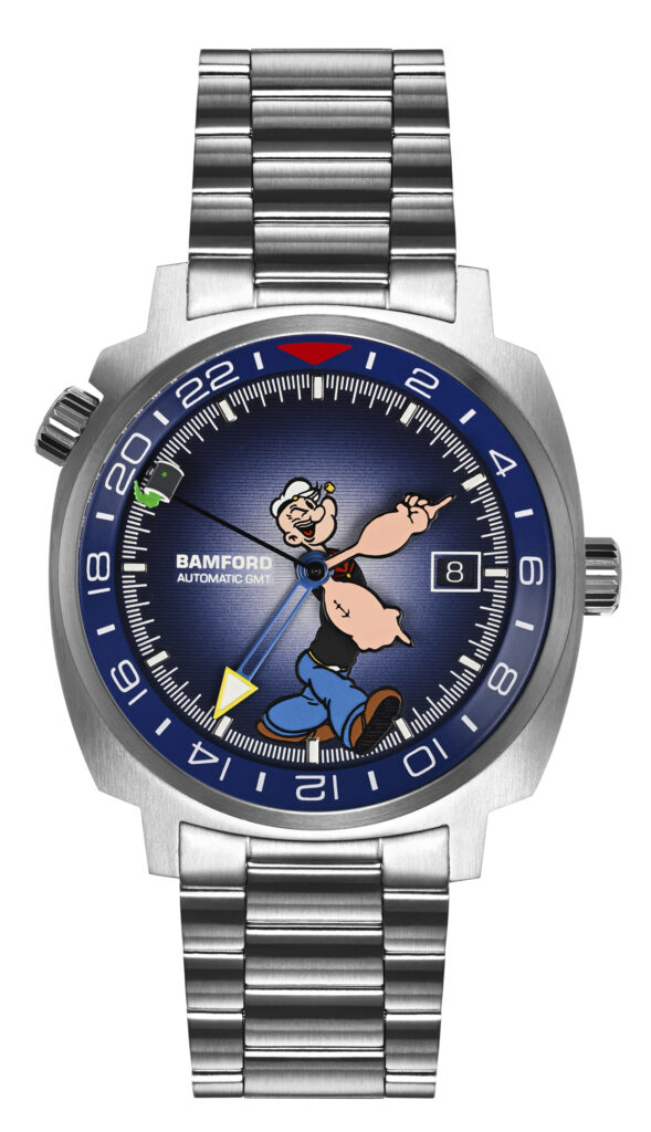 Popeye Muscles Onto Dial Of Latest Bamford GMT Watch