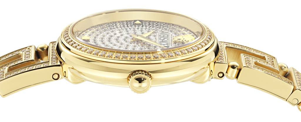 Versace Elevates Greca Watch With 414 Diamonds