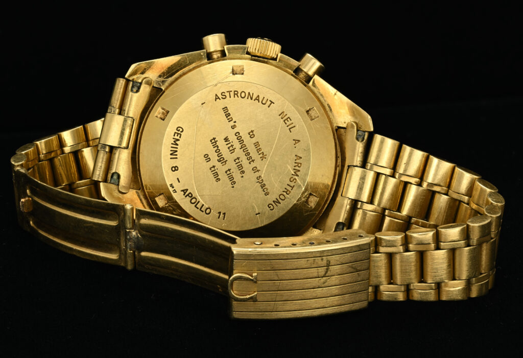Neil Armstrong’s golden Moonwatch appears at auction with $2 million ...