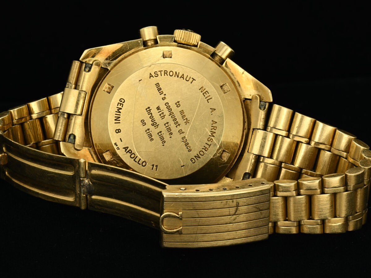 Neil Armstrong's Golden Omega Speedmaster Moonwatch Appears At Auction ...