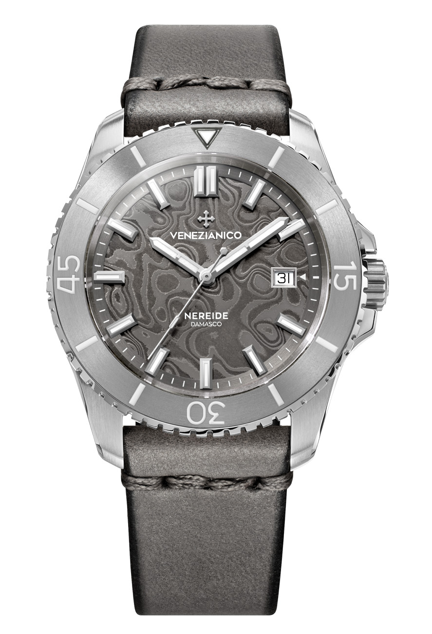 Every Dial Is Unique In Venezianico's Damascus Steel Watch Collection