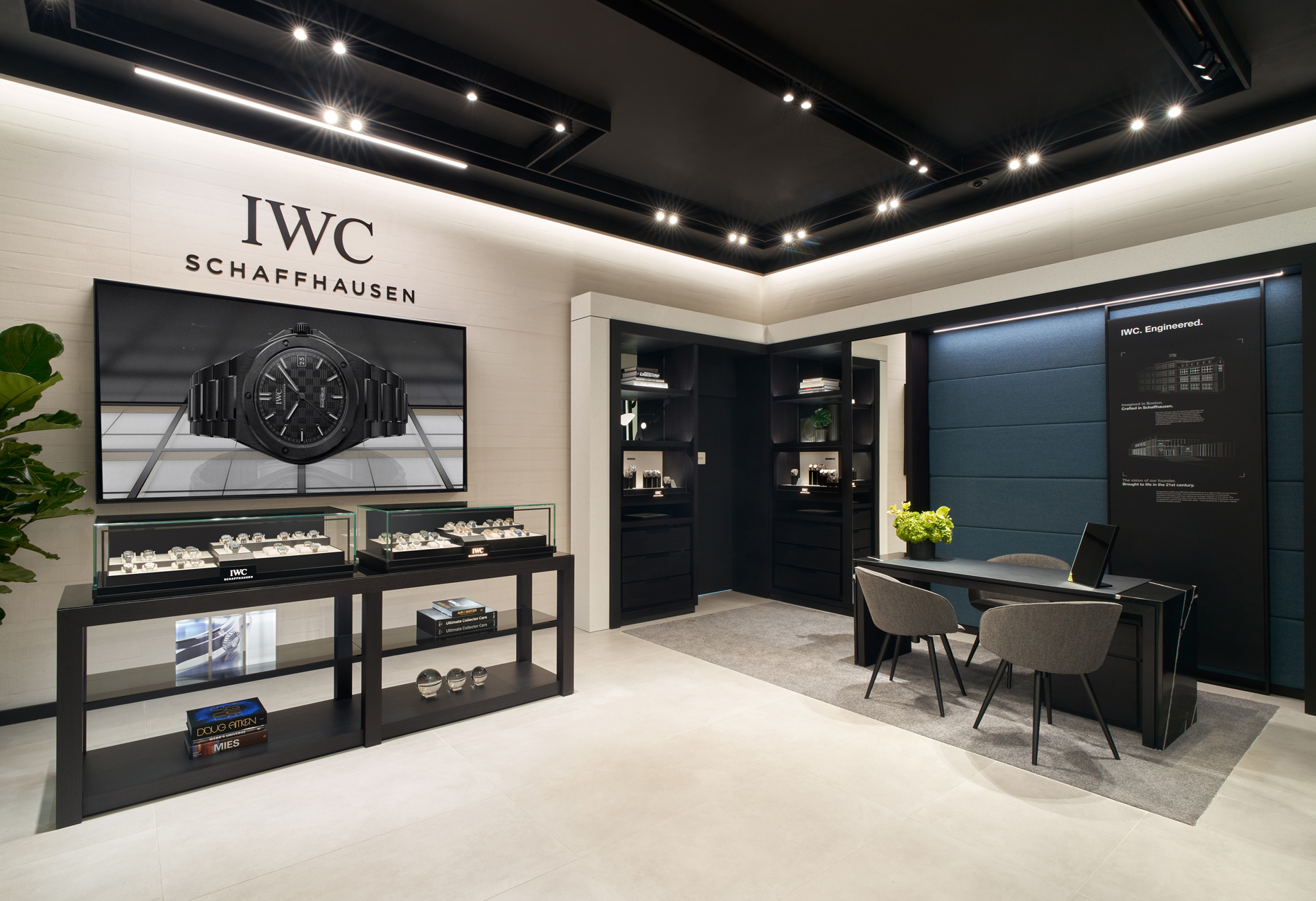 Monochrome Minimalism At IWC’s Latest Shopping Centre Store Opening