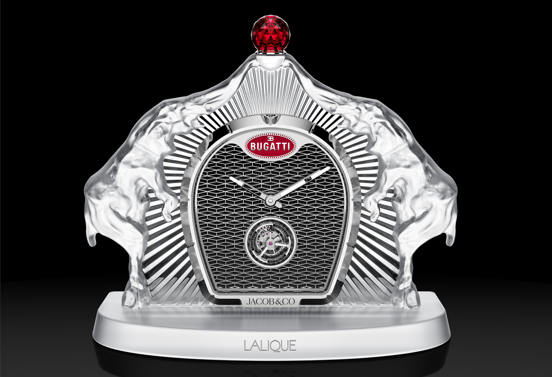 Jacob & Co. Makes $240,000 Table Clock With Bugatti And Lalique