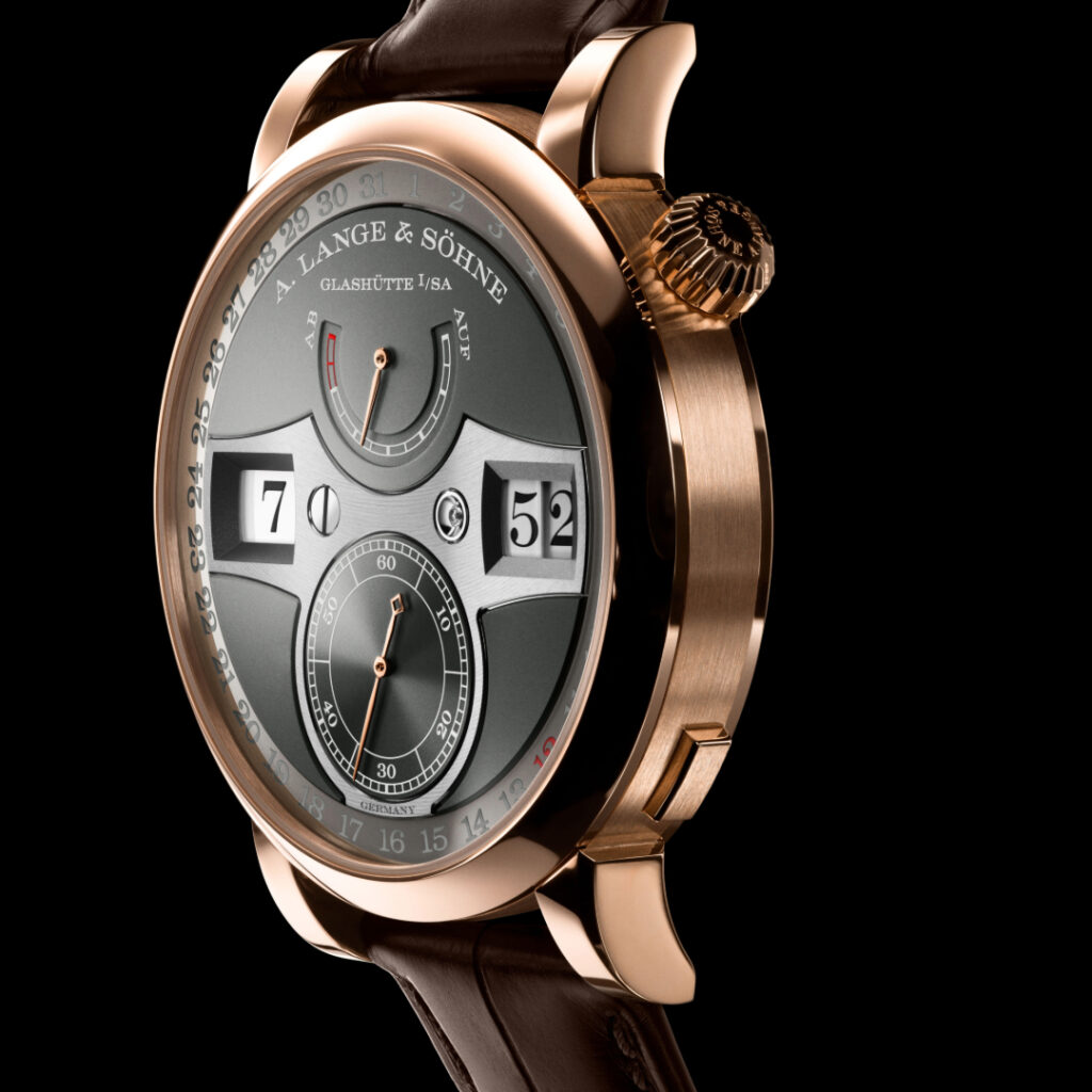 A. Lange & Sohne Zeitwerk Date Gets A Pink Gold Makeover