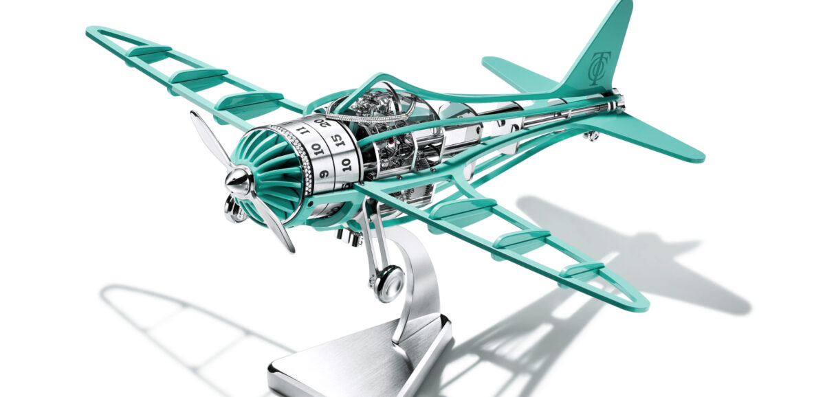 Tiffany & Co. Airplane And Speedster Clocks By L'Epée