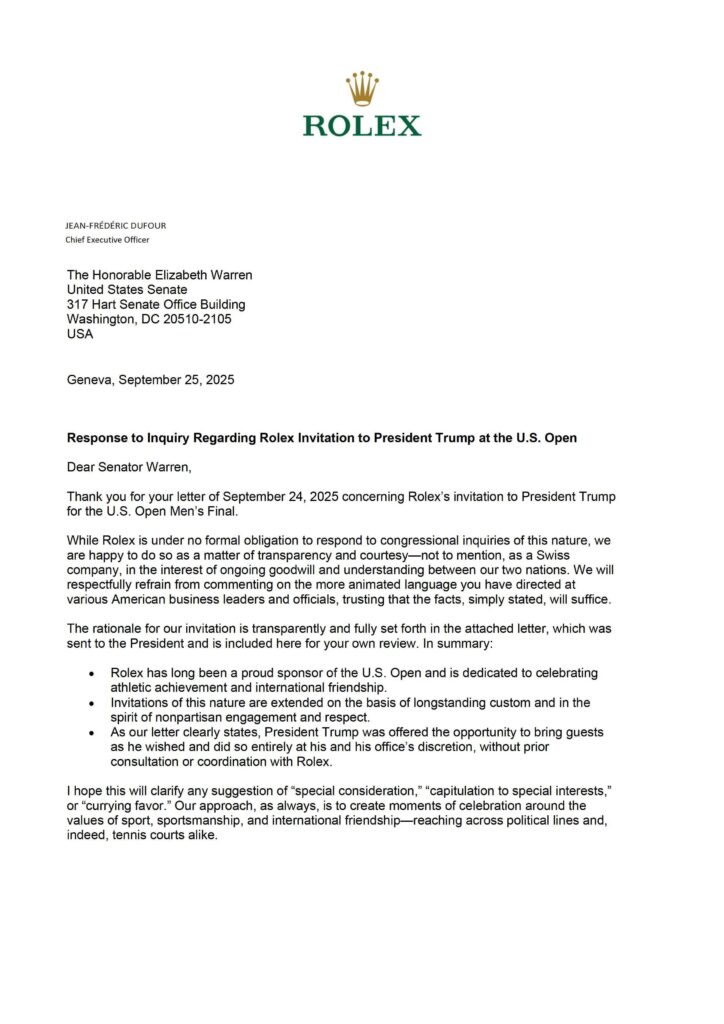 CORDER’S COLUMN: Does Rolex know something we don’t about Trump’s ...